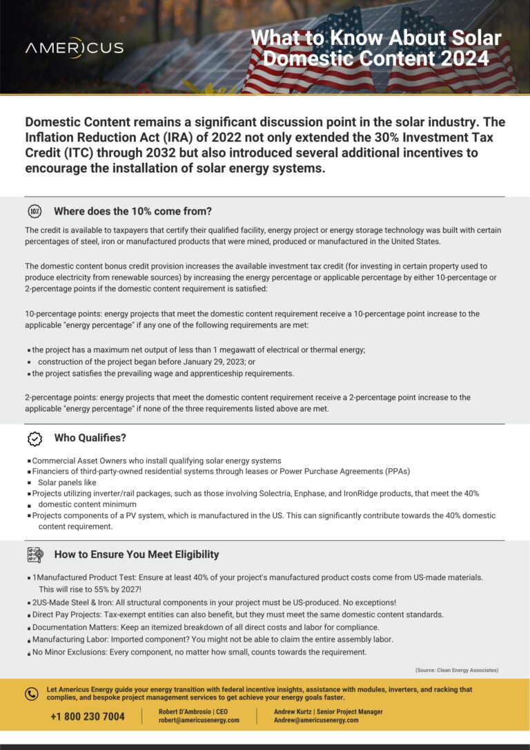 Demystifying Domestic Content Requirements for Solar Projects ...